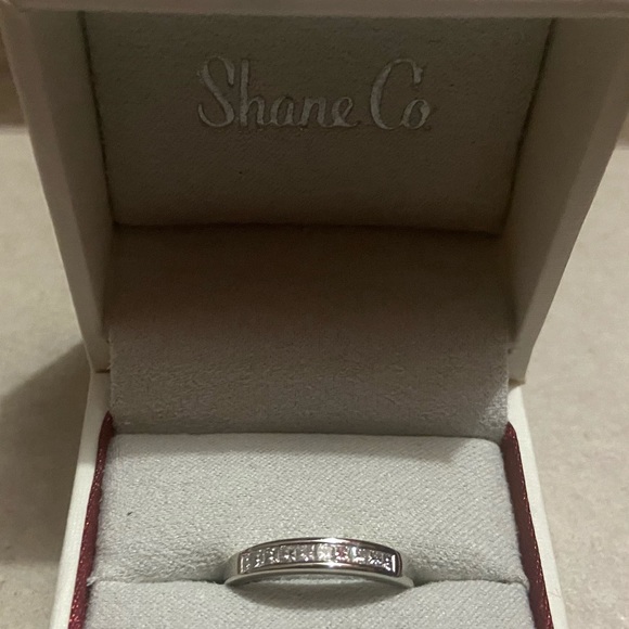 Shane Co. | Jewelry | Shane Co Channelset Diamond Platinum Band | Poshmark